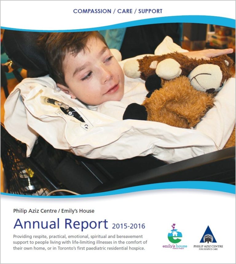 Philip Aziz Centre for Hospice Care / Emily’s House, Annual Report 2015 ...
