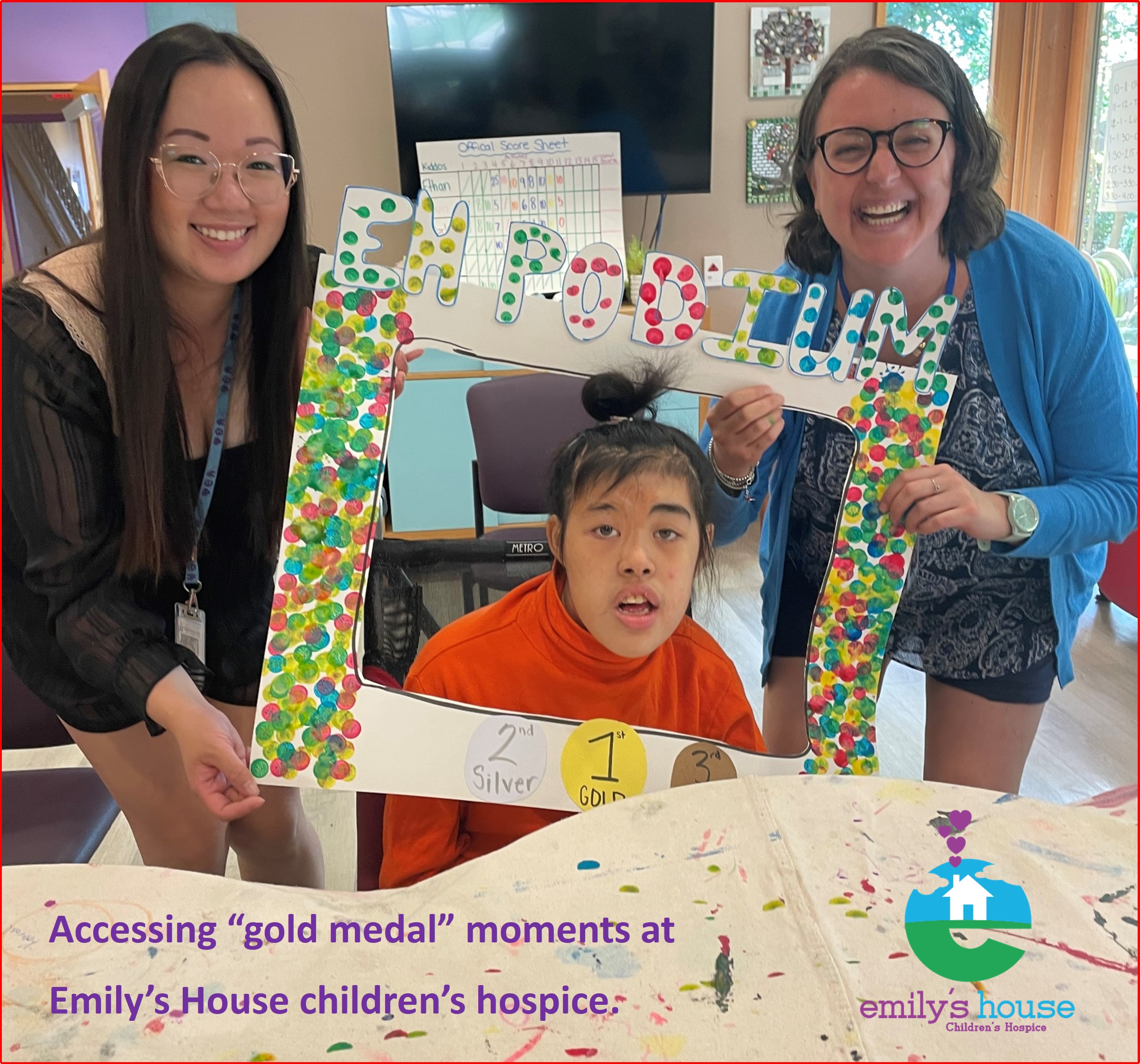 Accessing “gold medal” moments at Emily’s House children’s hospice ...